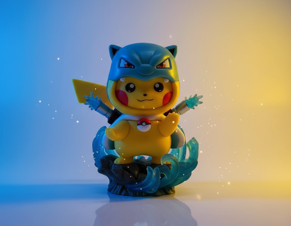 Pikachu (Blastoise Armor Edition) Collectible Figure | 12 cm – ShiBuddy